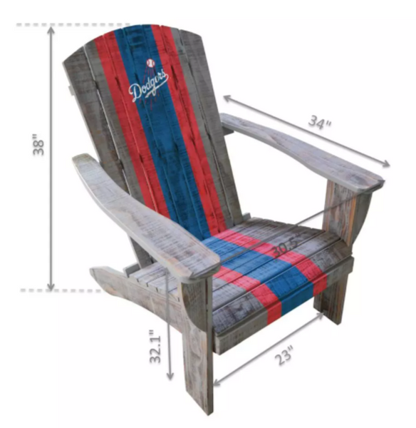 Imperial Los Angeles Dodgers Wood Adirondack Chair – Game World Planet